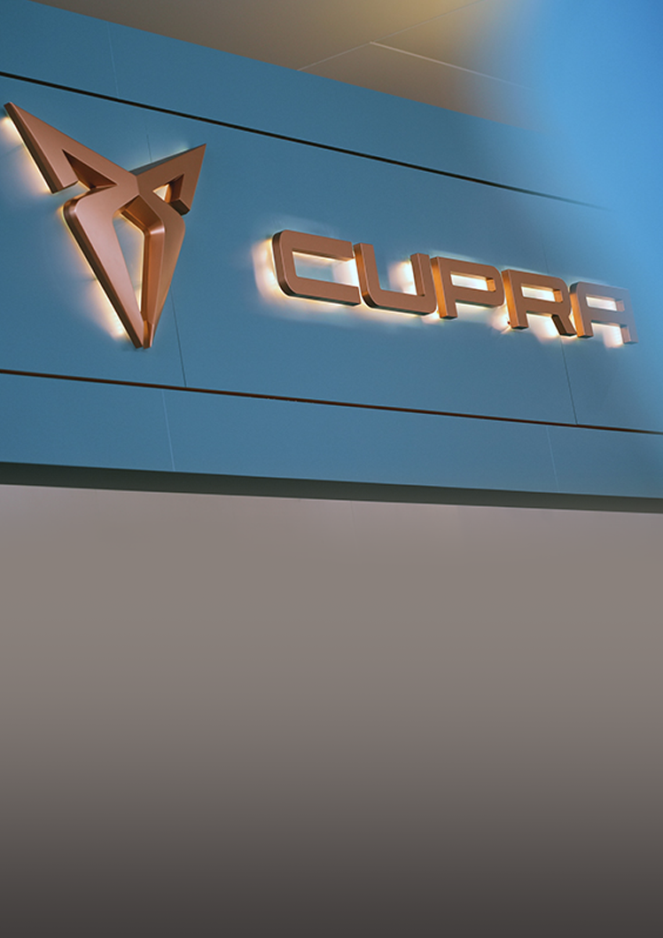 Cupra garage in the city